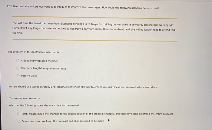 Solved You can improve your message by using mechanical | Chegg.com