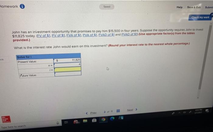 Solved Homework Soved Help Save & Exit Submit Check my werk | Chegg.com