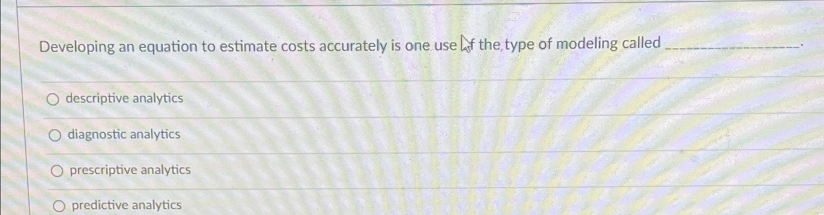 Solved Developing an equation to estimate costs accurately | Chegg.com