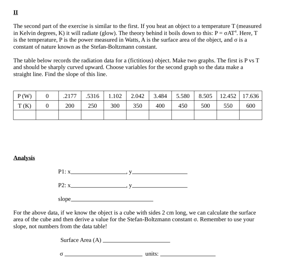 Solved IIThe second part of the exercise is similar to the | Chegg.com