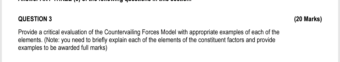 Solved QUESTION 3(20 ﻿Marks)Provide a critical evaluation of | Chegg.com
