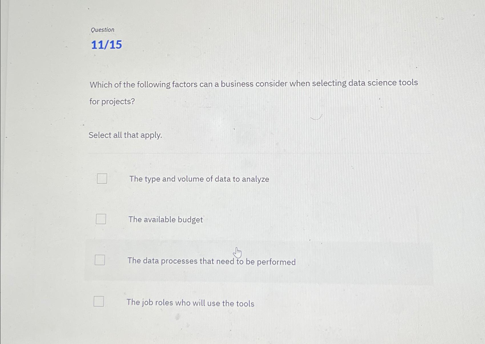 Solved Question11/15Which of the following factors can a | Chegg.com Solved Question11/15Which of the following factors can a | Chegg.com