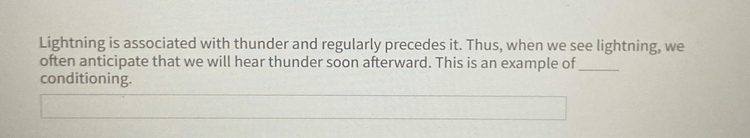 Solved Lightning is associated with thunder and regularly | Chegg.com