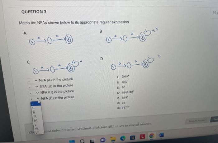 Solved Match the NFAs shown below to its appropriate regular | Chegg.com Solved Match the NFAs shown below to its appropriate regular | Chegg.com