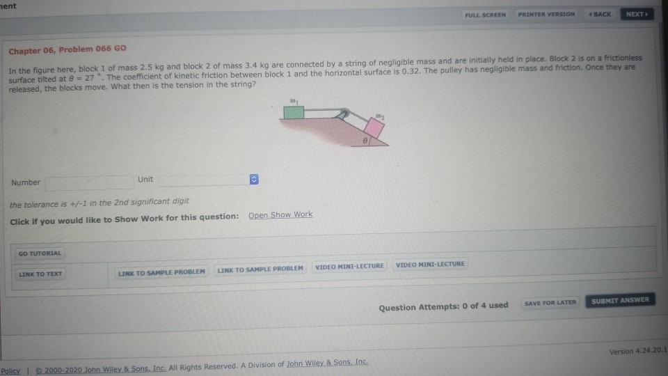 Solved ment FULL SCREEN PRINTER VERSION « BACK NEXT Chapter | Chegg.com