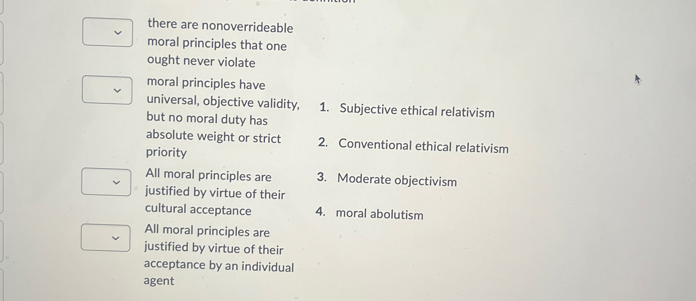 Solved there are nonoverrideable moral principles that one | Chegg.com