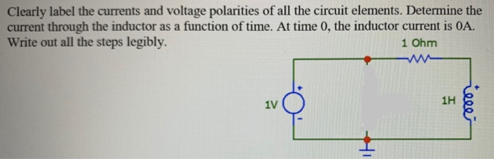 Solved Clearly label the currents and voltage polarities of | Chegg.com