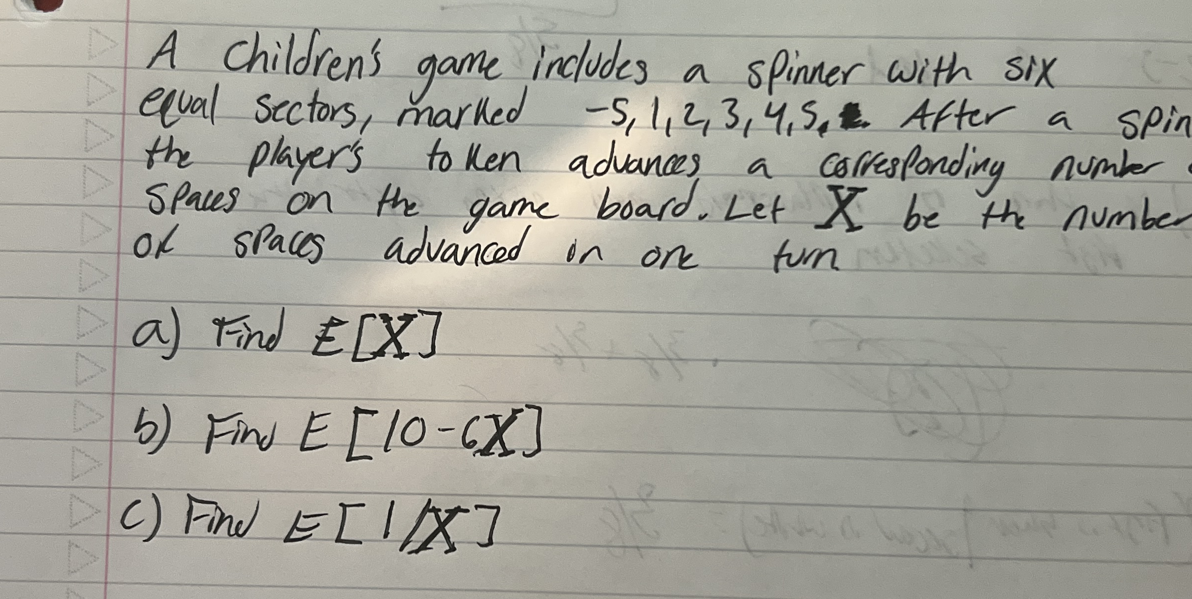 Solved A children's game includes a spinner with sixequal | Chegg.com