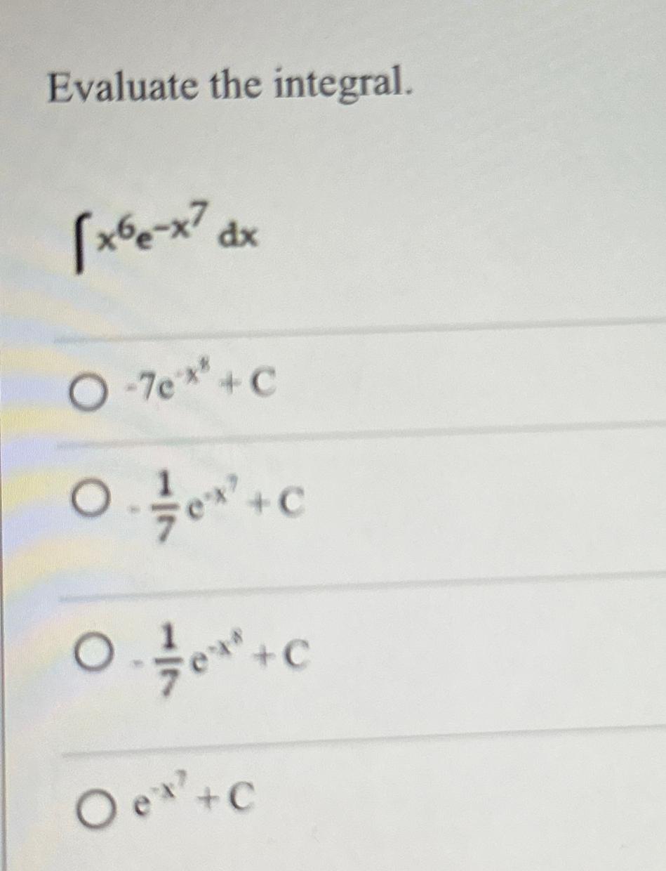 Solved Evaluate the | Chegg.com