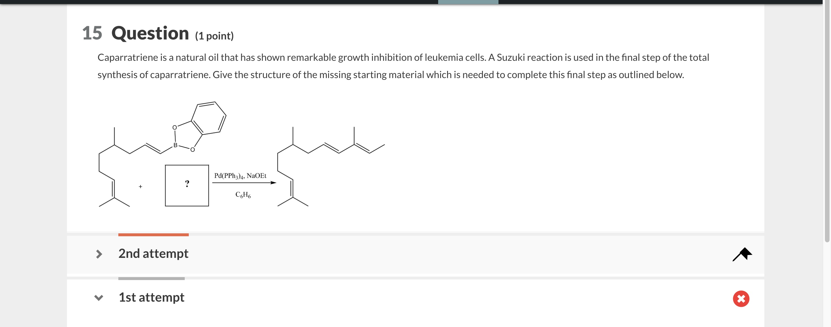 Solved need help with chemistry question 15 ﻿Question (1 | Chegg.com