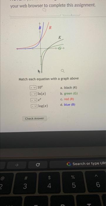 Solved your web browser to complete this assignment. Match | Chegg.com