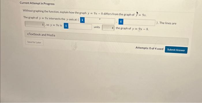 Solved Without graphing the function, explain how the graph | Chegg.com