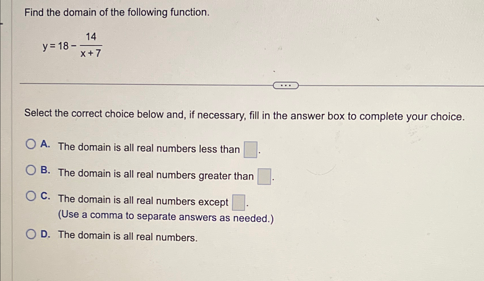 Solved Find the domain of the following | Chegg.com
