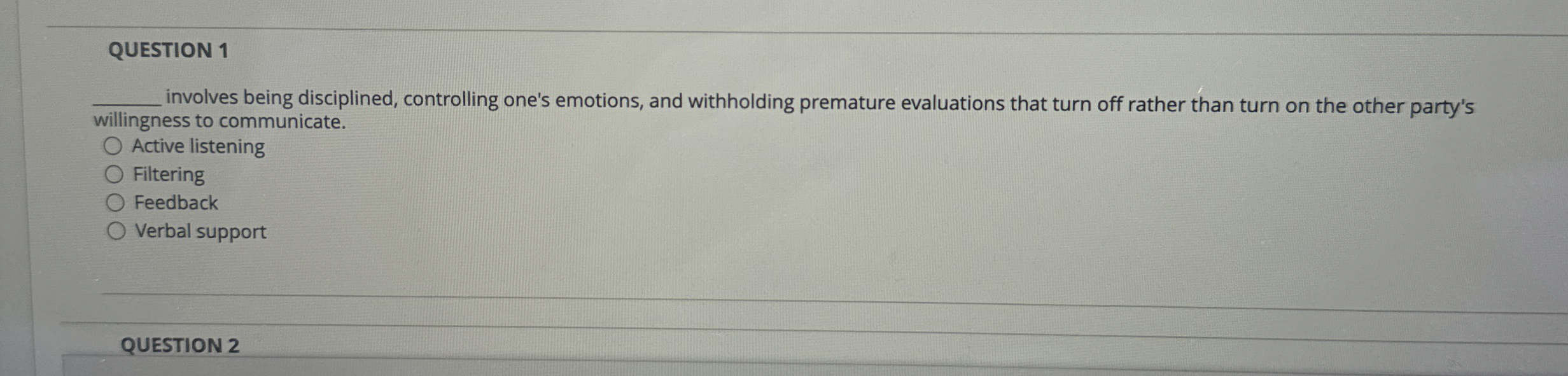 Solved QUESTION 1q, ﻿involves being disciplined, controlling | Chegg.com
