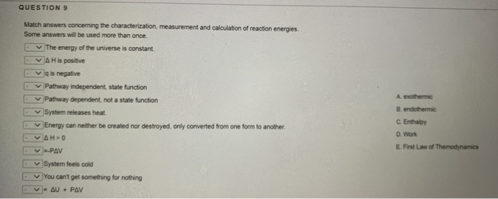 Solved QUESTIONS Calculate the changes in internal energy | Chegg.com