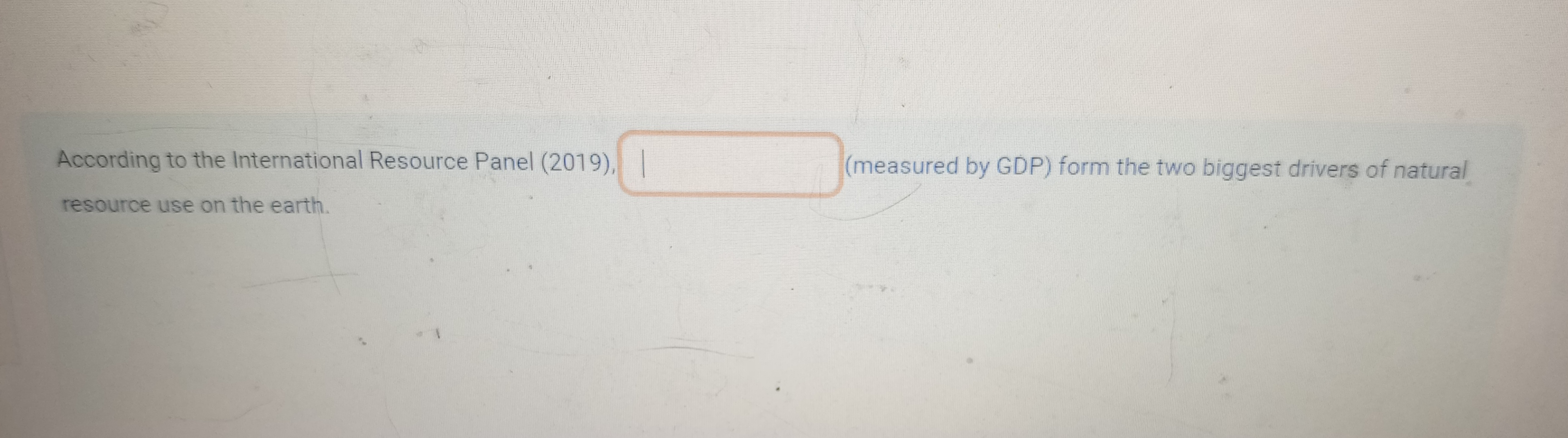 Solved According to the International Resource Panel | Chegg.com