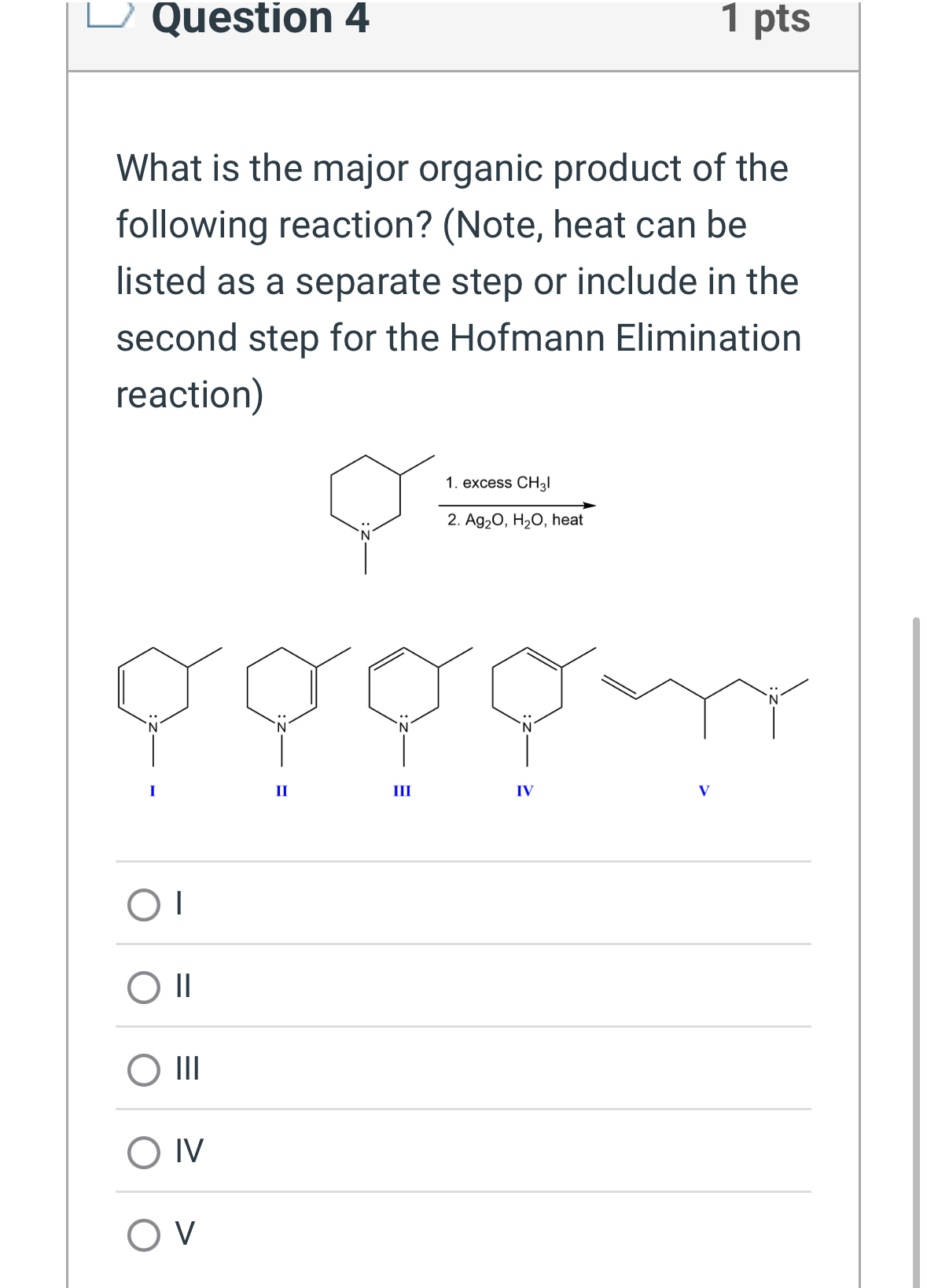 Solved Question 41 ﻿ptsWhat is the major organic product of | Chegg.com