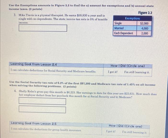 Solved Find the amount withheld. (1 point each) 1. Stephen | Chegg.com