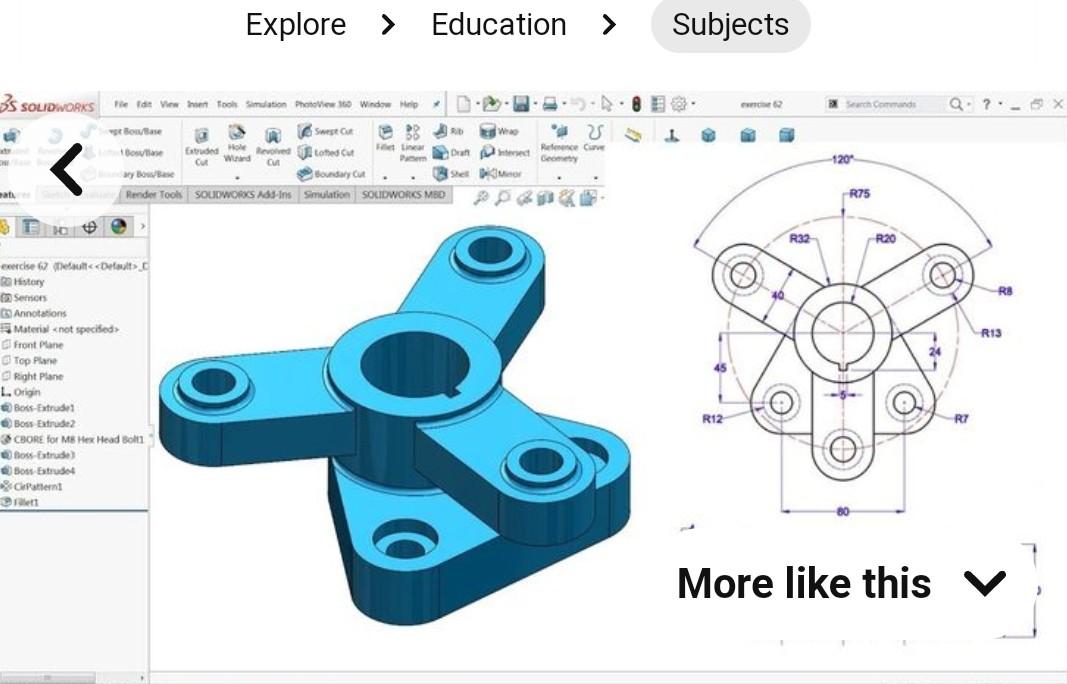 Solved I have to use solidworks to design somthing similar | Chegg.com