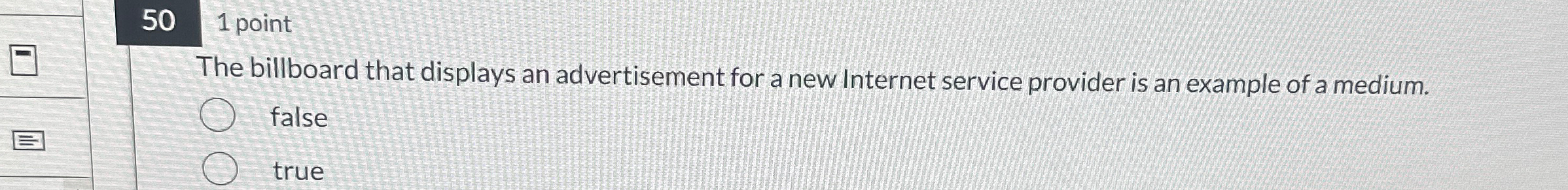 Solved 501 ﻿pointThe billboard that displays an | Chegg.com