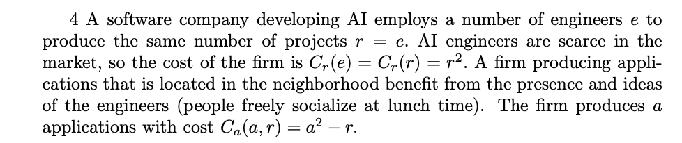 Solved 4 ﻿A software company developing AI employs a number | Chegg.com
