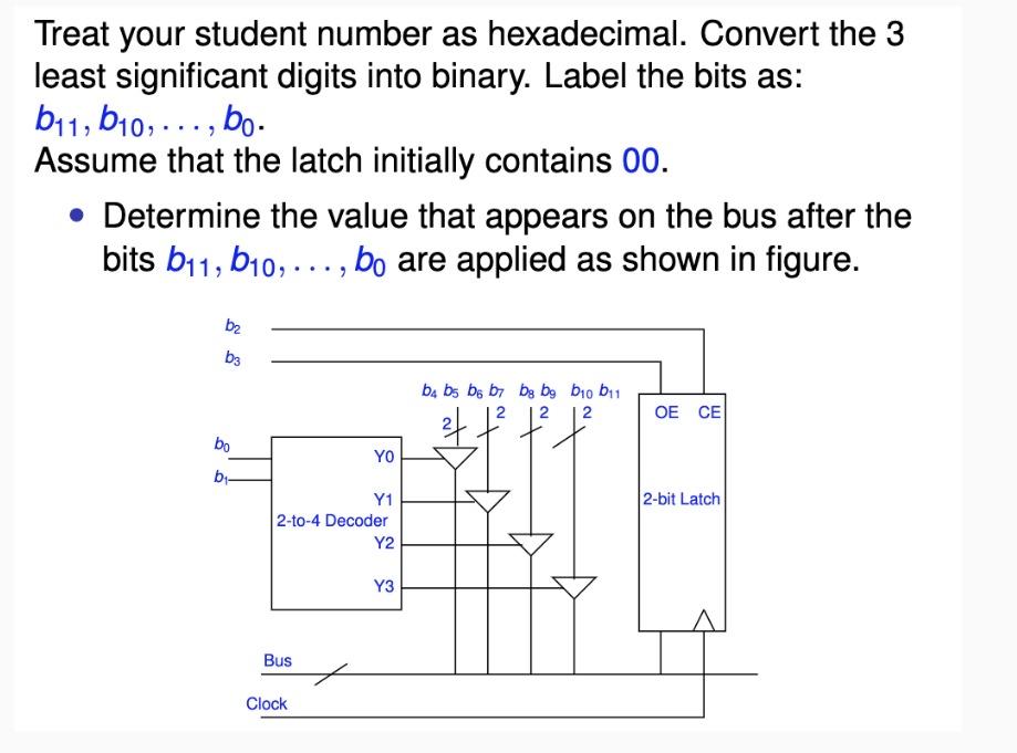 Solved Treat your student number as hexadecimal. Convert the | Chegg.com