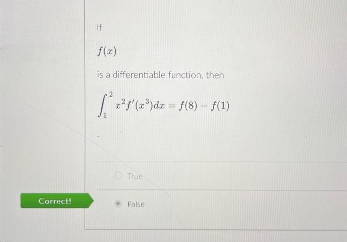 Solved f(x) is a differentiable function, then | Chegg.com