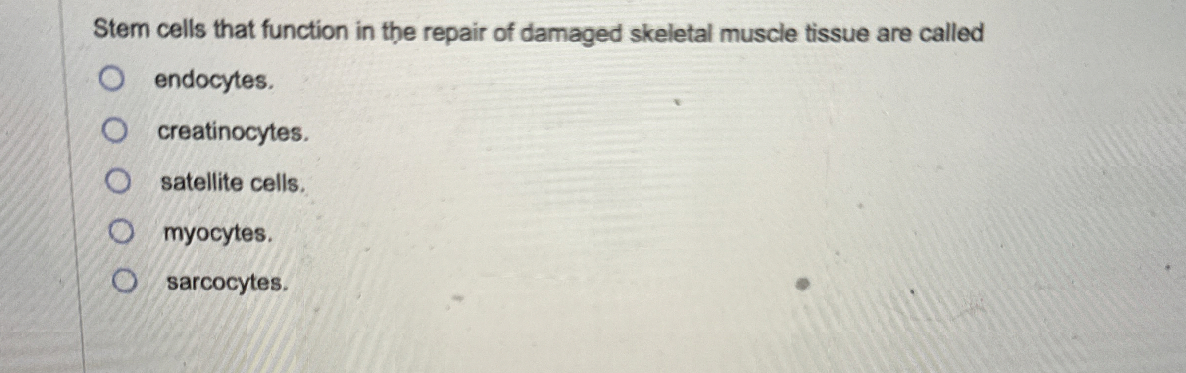 Solved Stem cells that function in the repair of damaged | Chegg.com