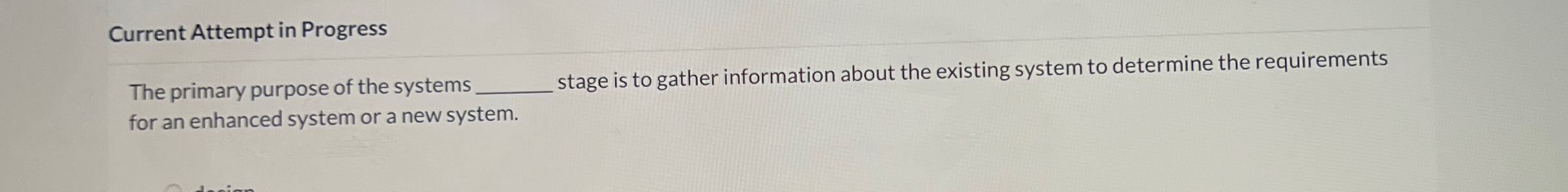 Solved Current Attempt in ProgressThe primary purpose of the | Chegg.com