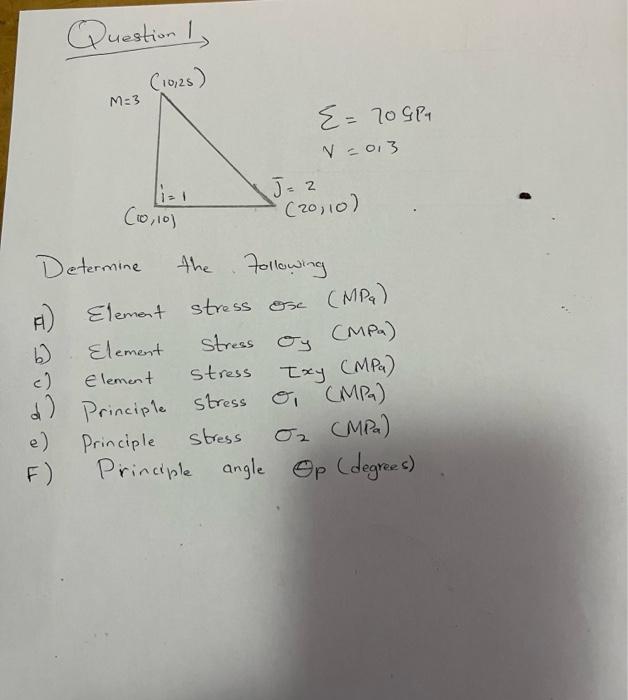 Question I 70GP4 , 3 Determine the following 11) | Chegg.com