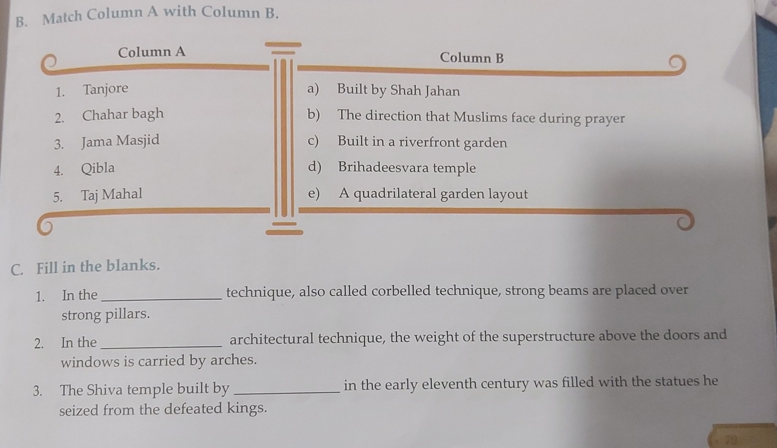 [Solved]: B. Match Column A with Column B. Column A Column B