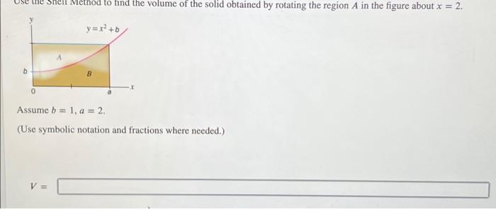 the Shell Method to find the volume of the solid | Chegg.com