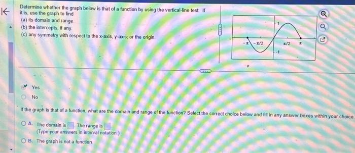 Solved Determine whether the graph below is that of a | Chegg.com