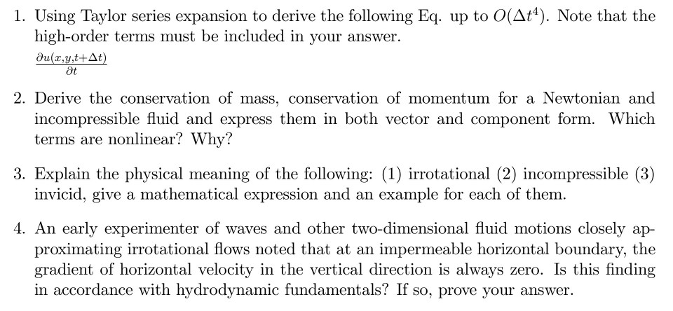 Solved 1. Using Taylor series expansion to derive the | Chegg.com