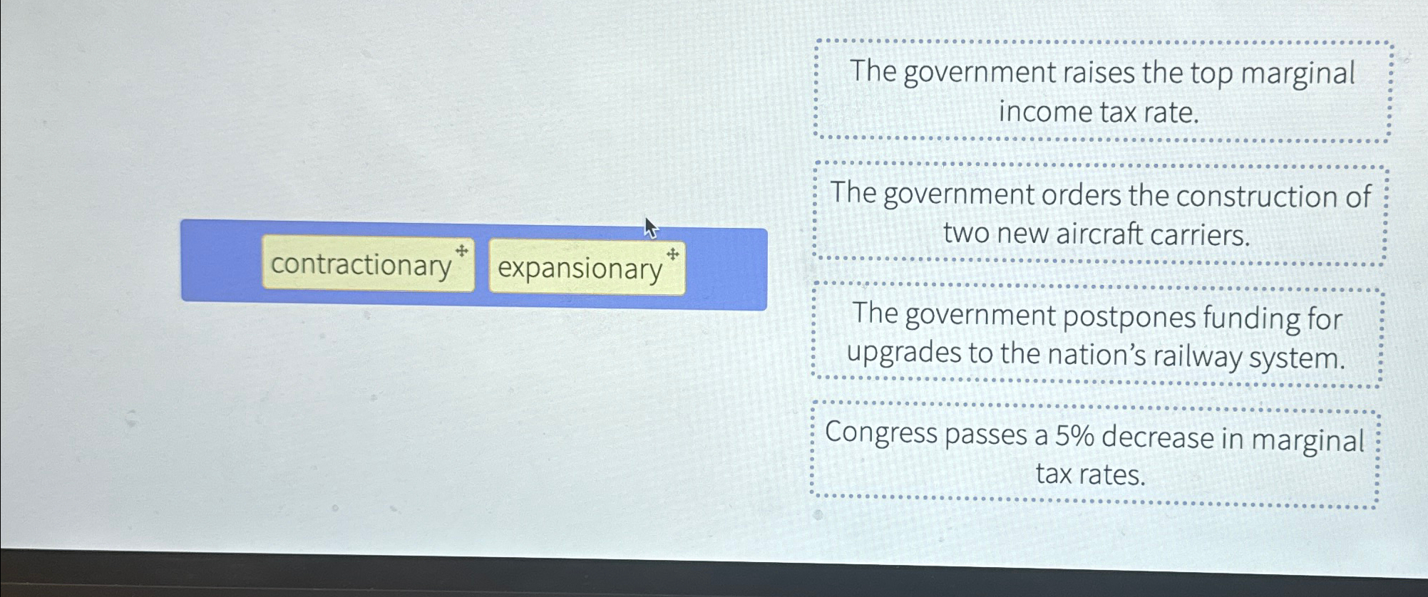 Solved The government raises the top marginal income tax | Chegg.com