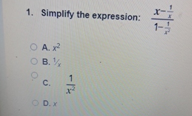 Solved Simplify the expression: | Chegg.com