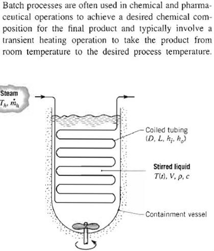 Solved Batch processes are often used in chemical and | Chegg.com