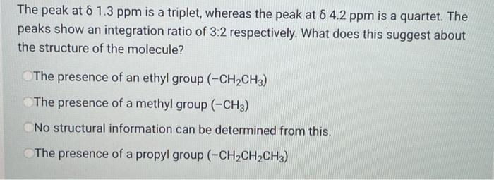 Solved Data Interpretation - Proton NMR Determine the number | Chegg.com