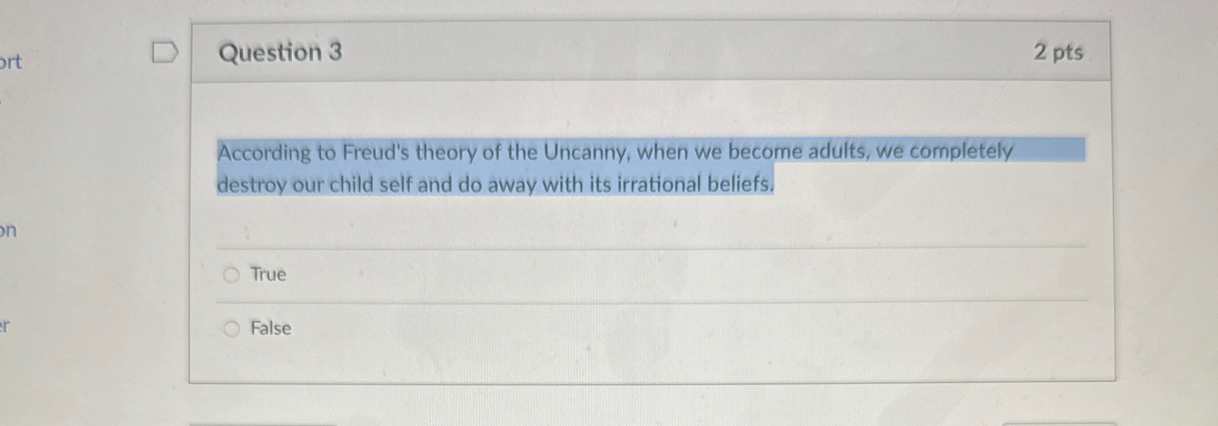 Solved Question 32 ﻿ptsAccording to Freud's theory of the | Chegg.com