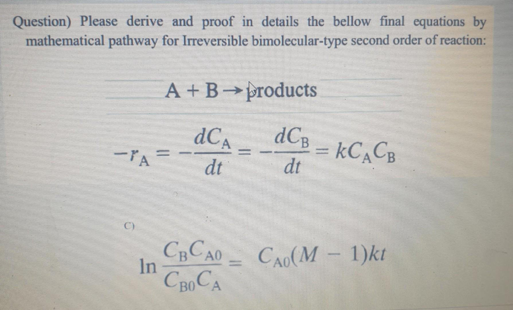Solved Question) Please derive and proof in details the | Chegg.com
