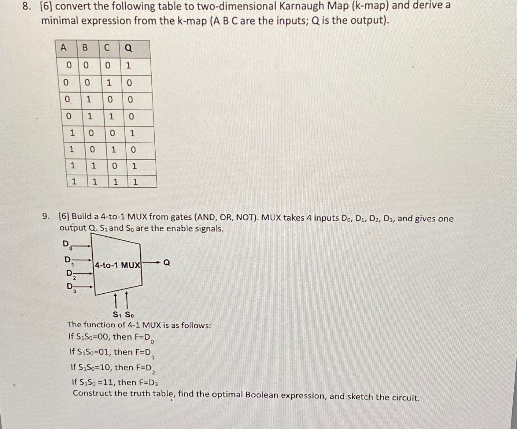 Solved [6] ﻿convert the following table to two-dimensional | Chegg.com