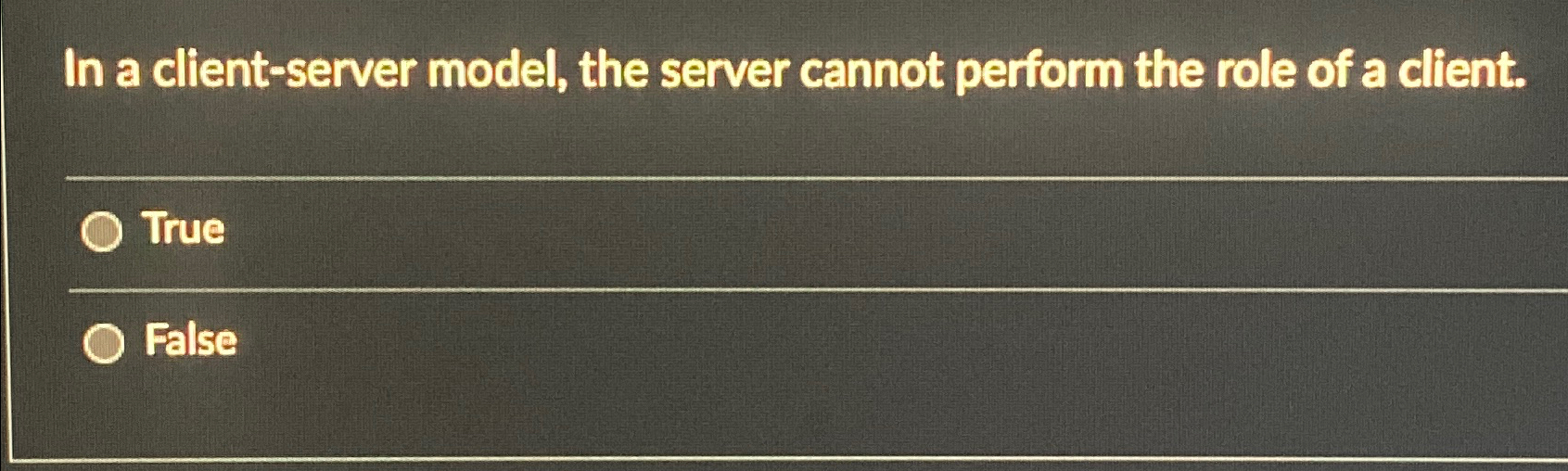Solved In a client-server model, the server cannot perform | Chegg.com