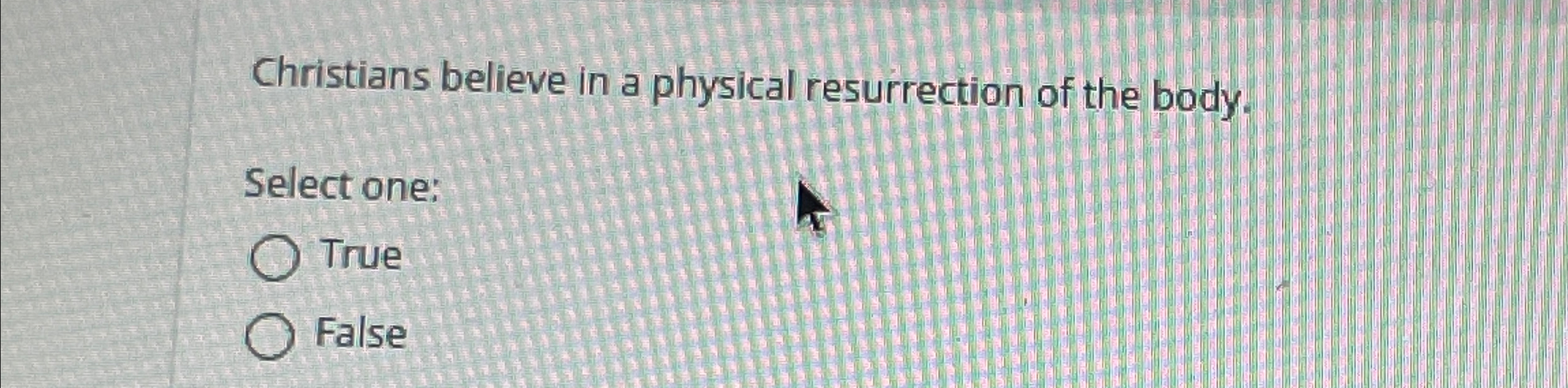 Solved Christians believe in a physical resurrection of the | Chegg.com