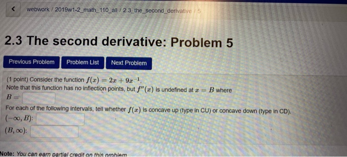 Solved webwork / 2019w1-2_math_110_all / | Chegg.com