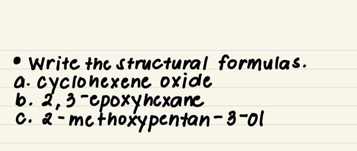 Solved он Cocha • Provide the IUPAC names of the ff. ether. | Chegg.com