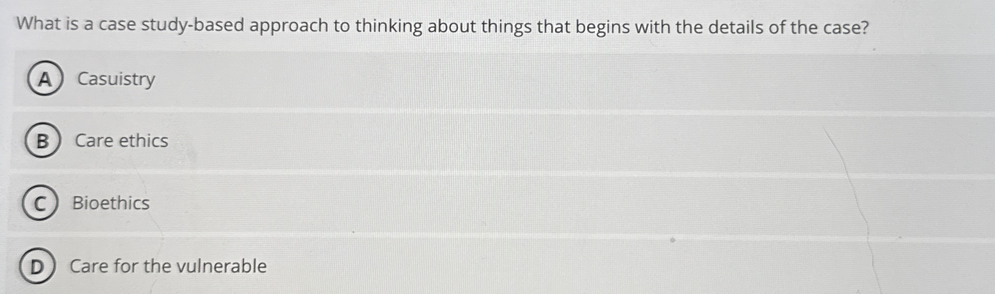 Solved What is a case study-based approach to thinking about | Chegg.com