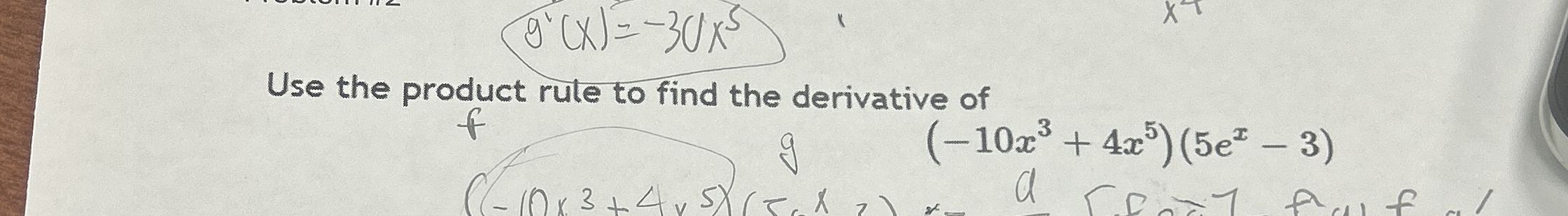 Solved Use the product rule to find the derivative of | Chegg.com