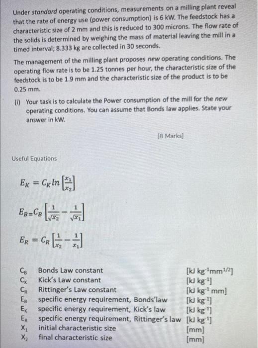 Under standard operating conditions, measurements on | Chegg.com