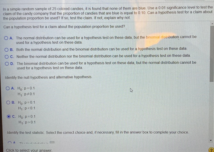 Solved In a simple random sample of 25 colored candies, it | Chegg.com