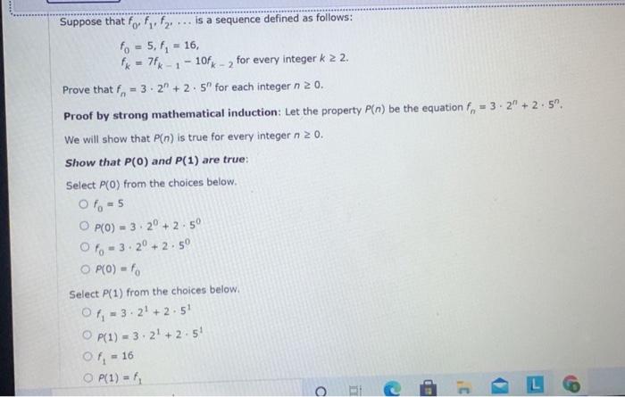 Solved Suppose that forff ... is a sequence defined as | Chegg.com